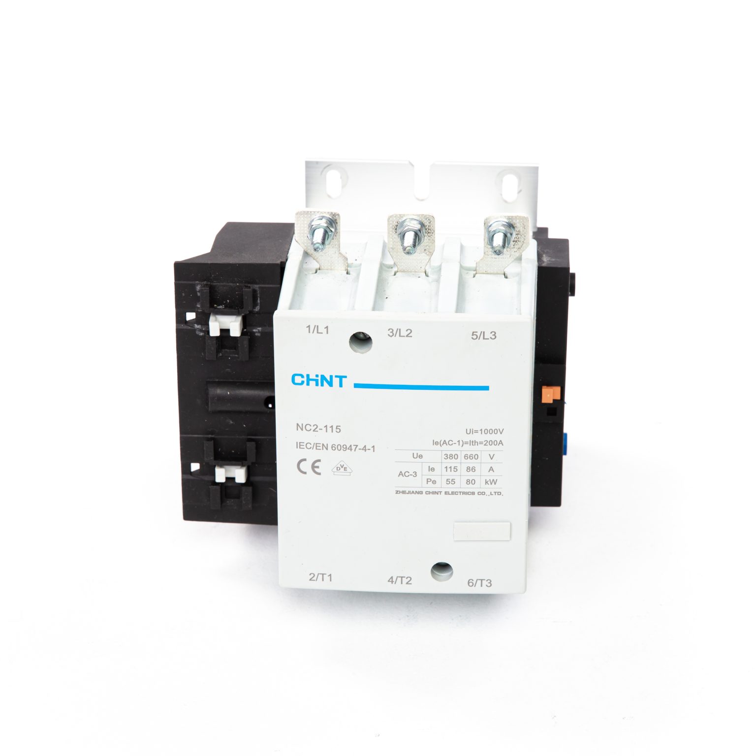 Contator Eletromecânico Tripolar NC2- Chint 115 A 220V • K-Gen Comercial